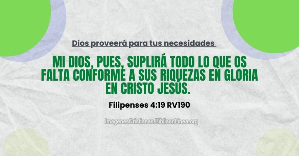 Pasajes de la Biblia donde se nos dice que nada nos faltara (Dios es mi ...