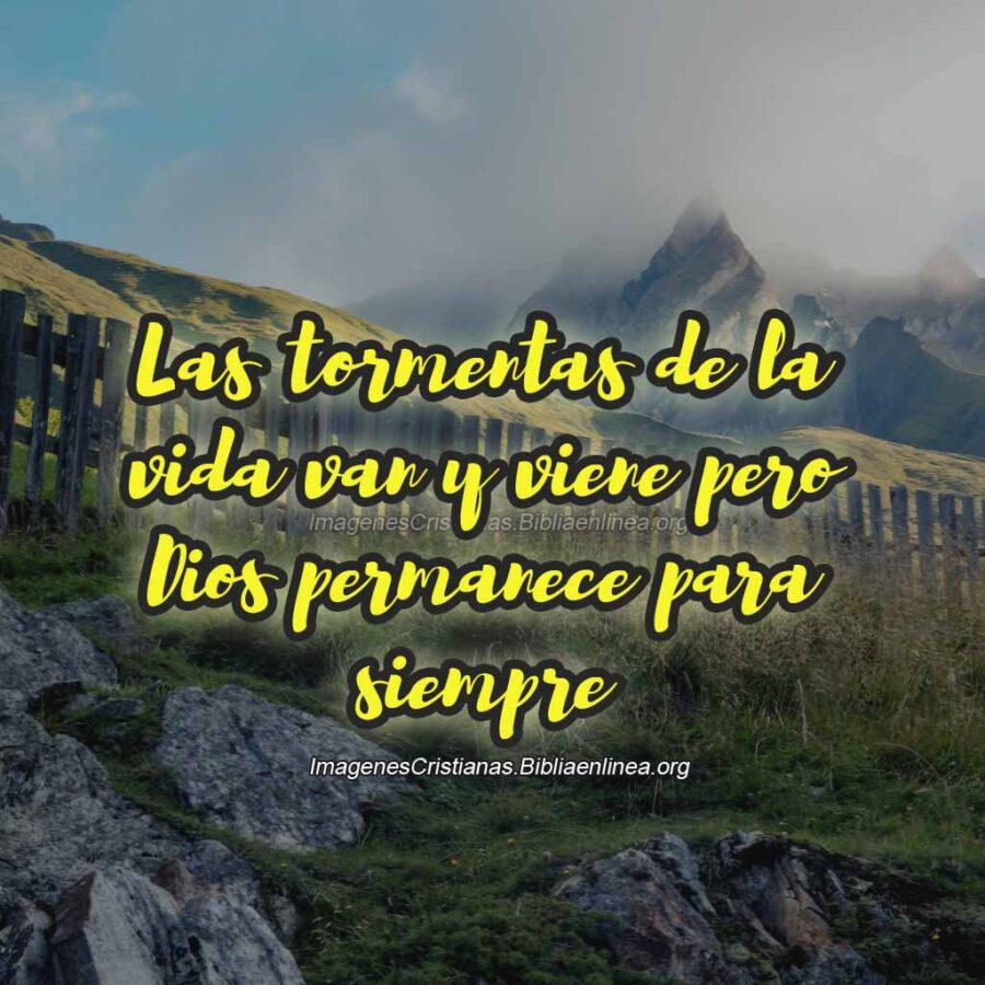 Imagenes y Frases para Superar sobre las tormentas de la vida